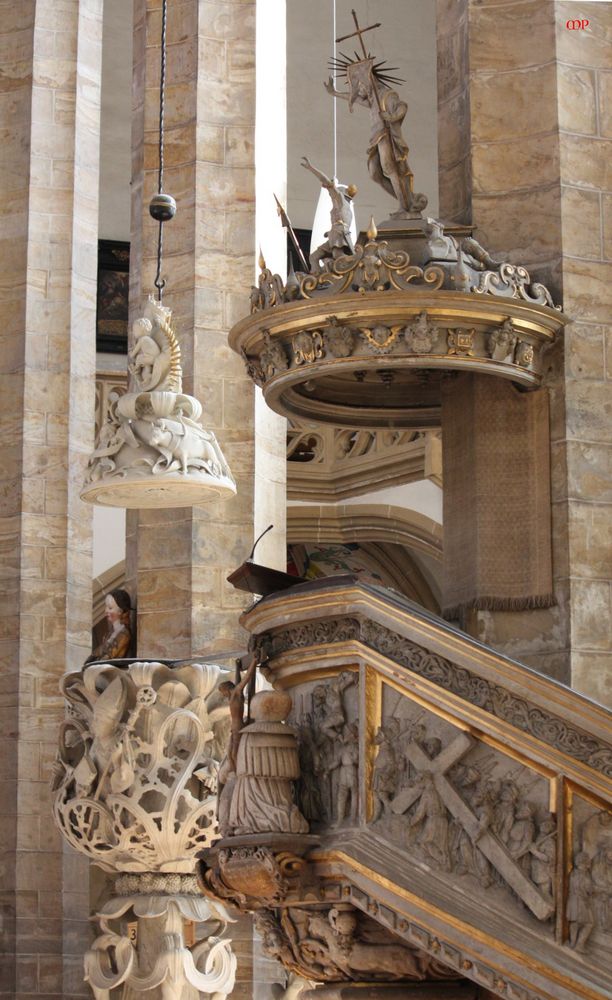 Freiberger Dom (13) - zwei Kanzeln auf einmal Foto & Bild | architektur, sakralbauten, figuren ...