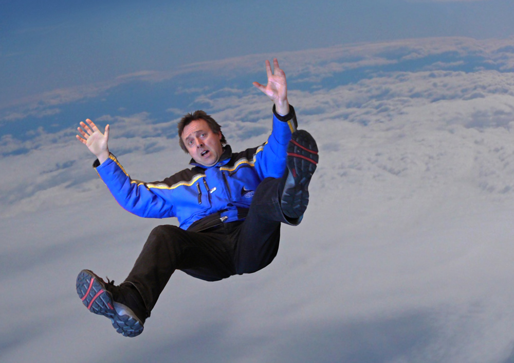 Freier Fall - ohne Überschall - ohne Fallschirm - ohne Sauerstoff Foto ...