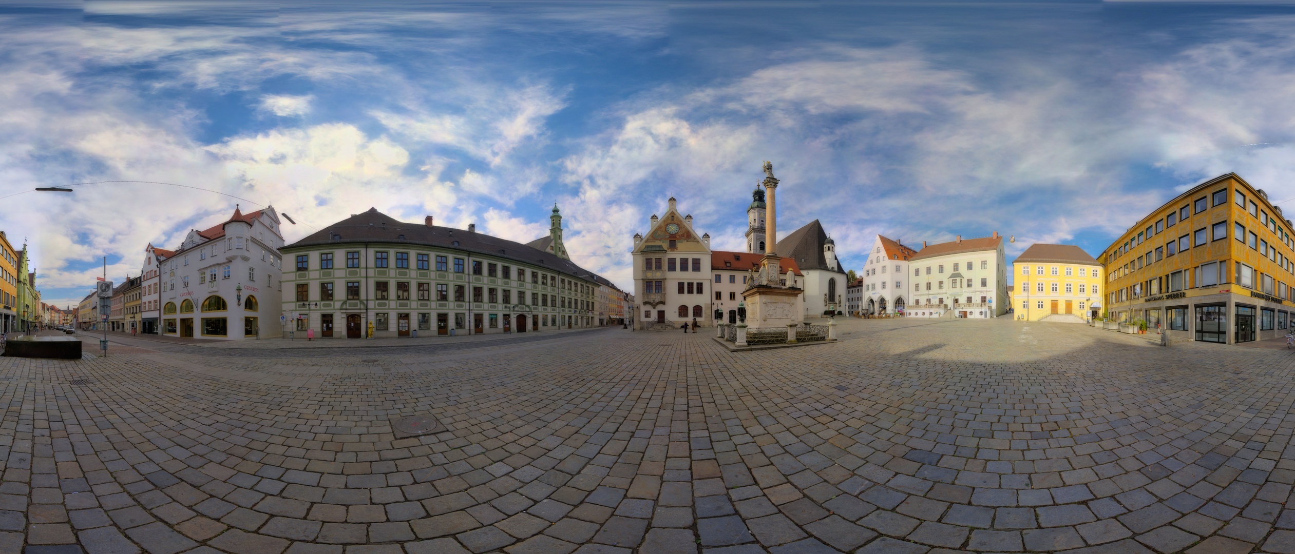Freising, Panorama Marienplatz Foto & Bild | architektur, , panorama ...