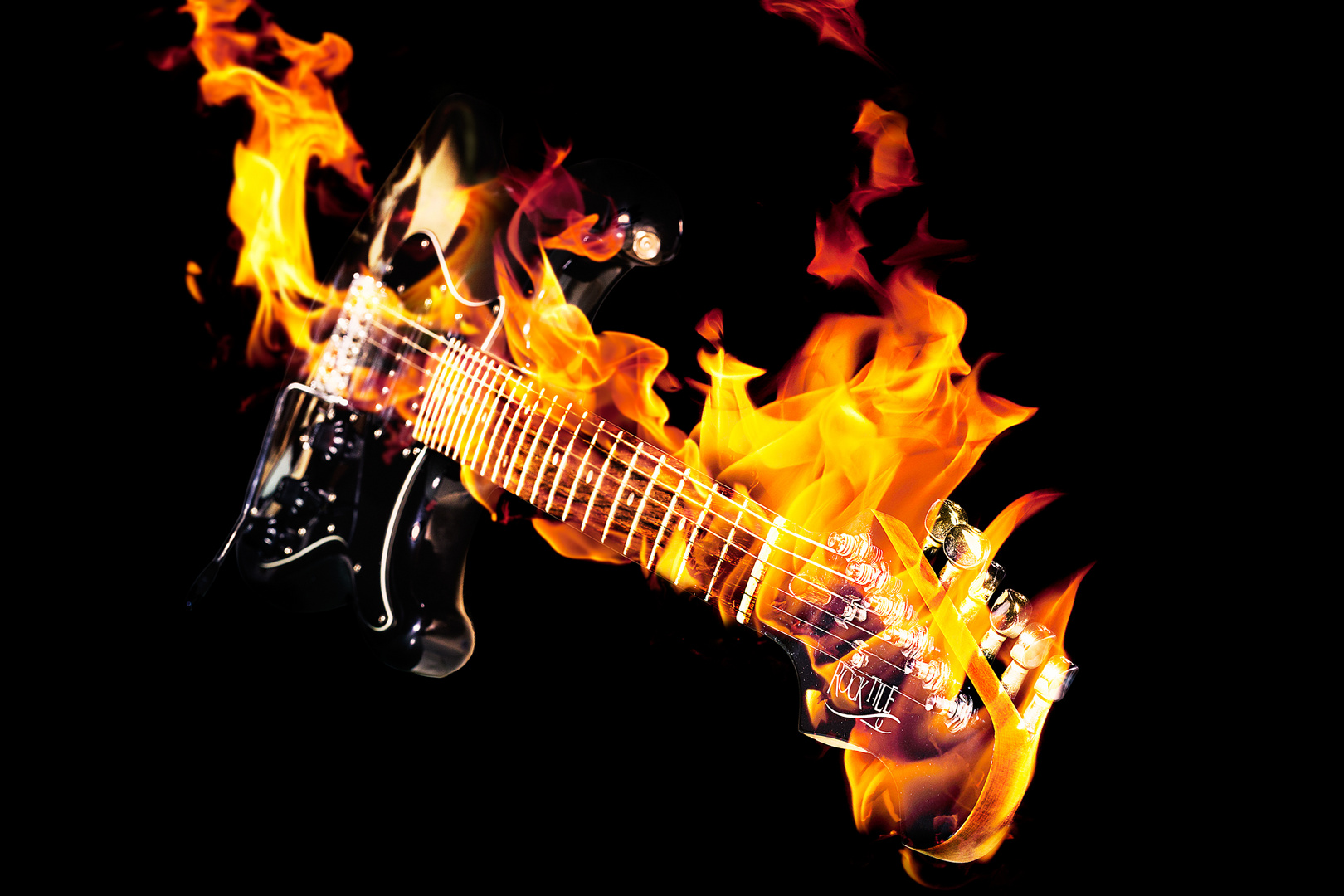 Frets on fire Foto & Bild | photoshopped, composing, digiart Bilder auf ...