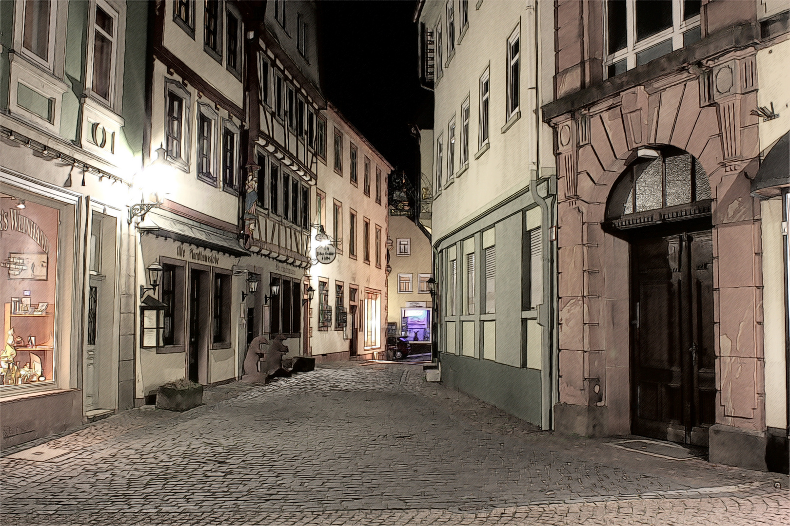 Fulda Altstadt Foto & Bild | architektur, architektur bei nacht, motive ...