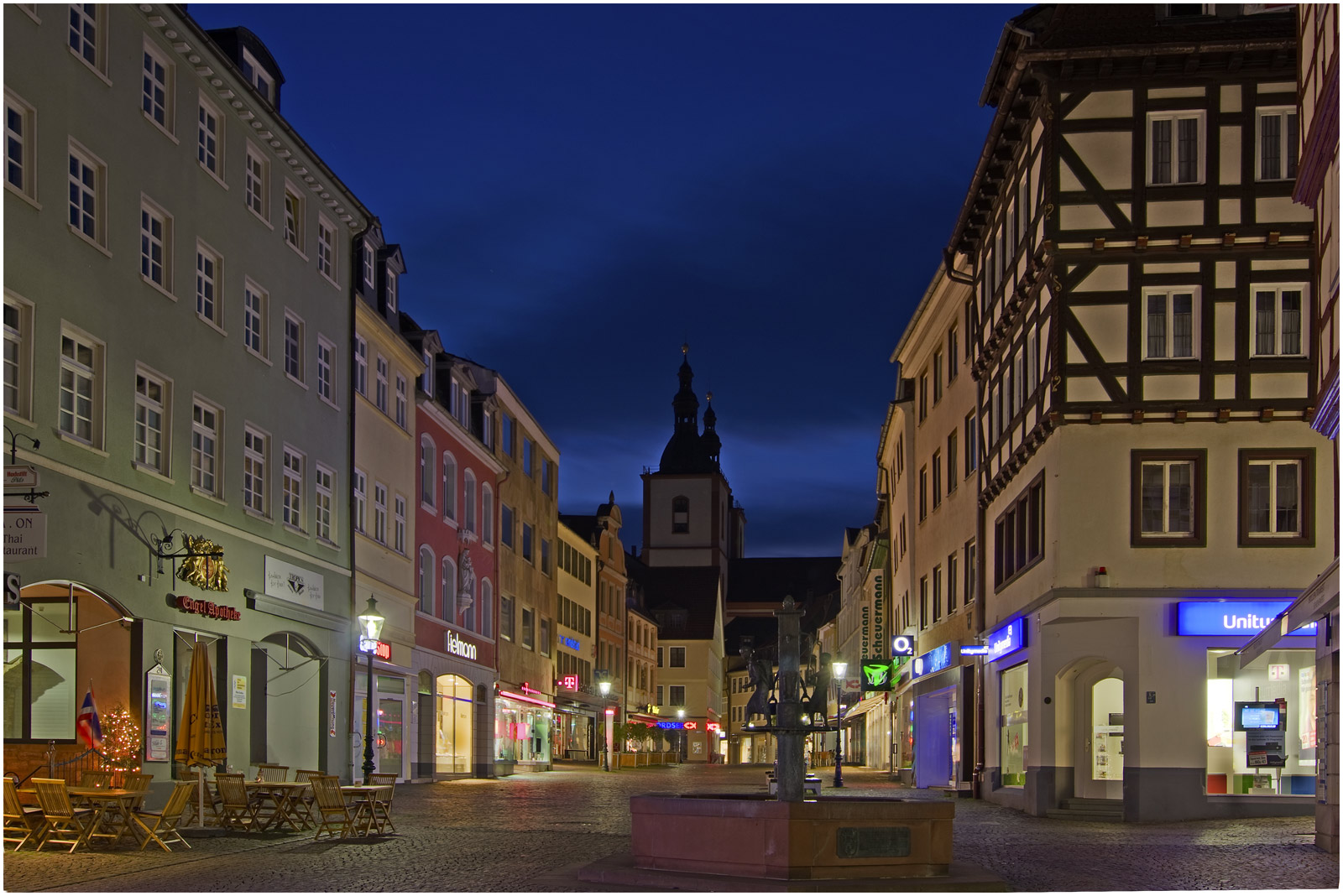 Fulda bei Nacht Foto & Bild | bunter kessel, world Bilder auf fotocommunity