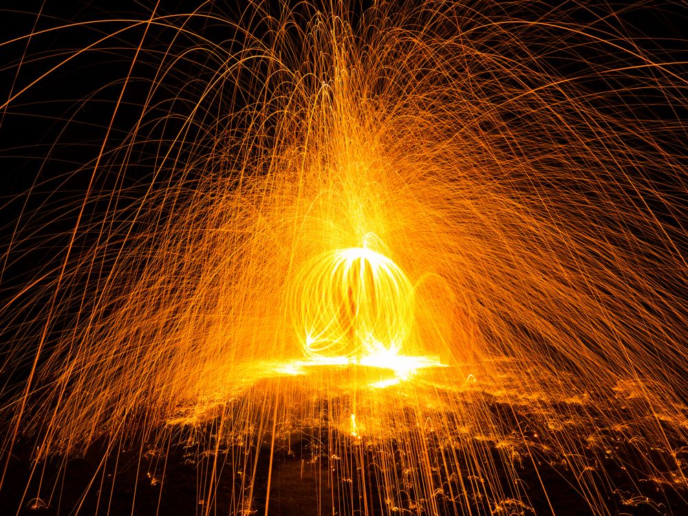 Funkenflug Foto & Bild | night, nacht, funken Bilder auf fotocommunity