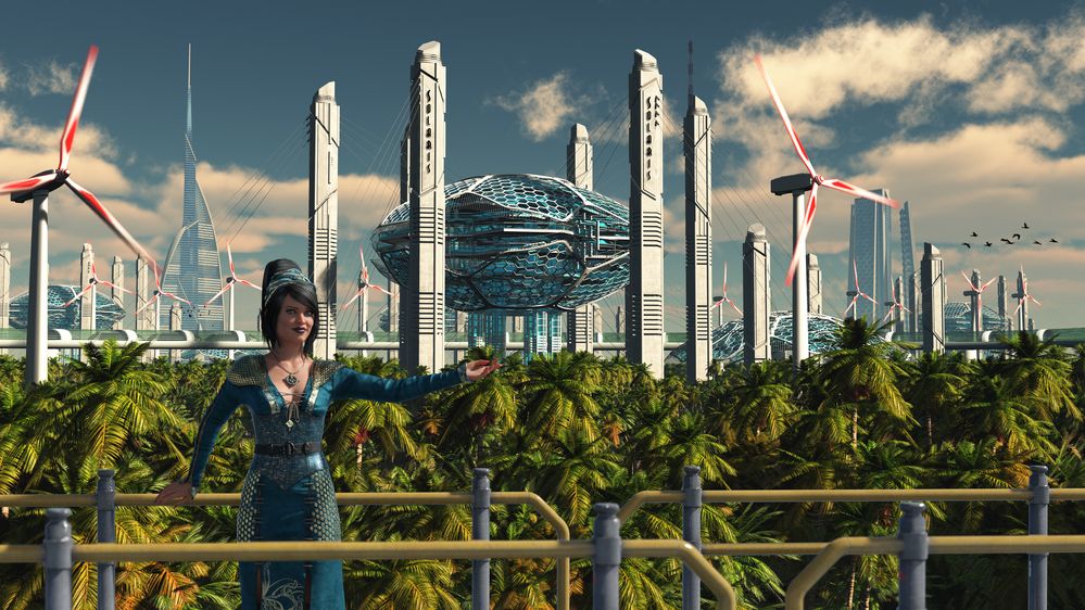 Futuristic City Foto & Bild | rendering, landschaftsrendering, digi art Bilder auf fotocommunity