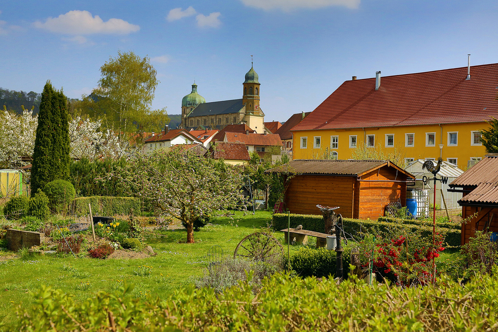 gärten hinter der unteren mühle in lauchheim Foto & Bild | landschaft ...