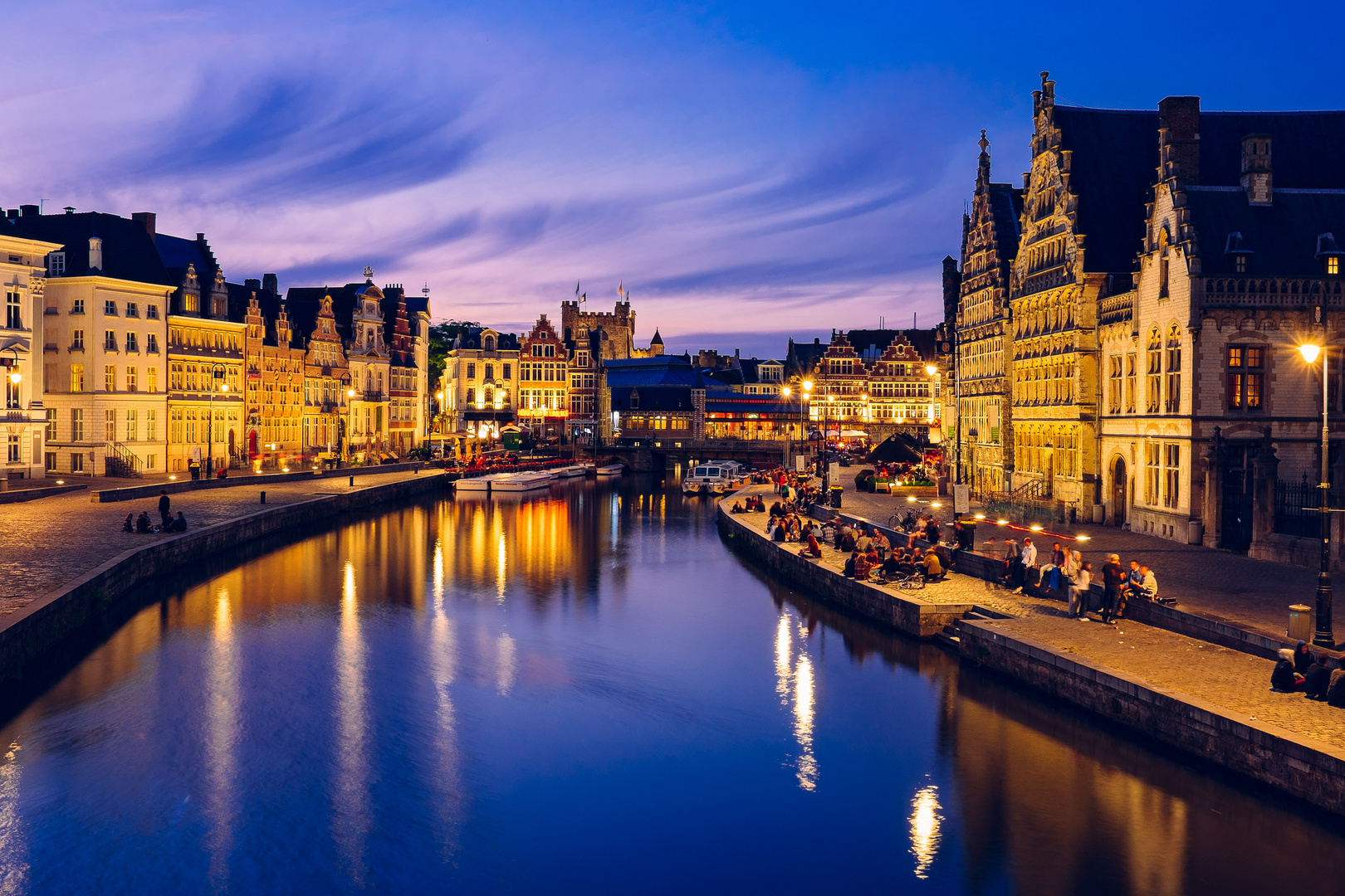 Gand by night (Belgio) Foto % Immagini| architetture, soggetti Foto su ...