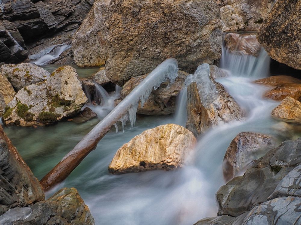 Garnitzenklamm im Dezember Foto & Bild | landschaft, bach, fluss & see ...