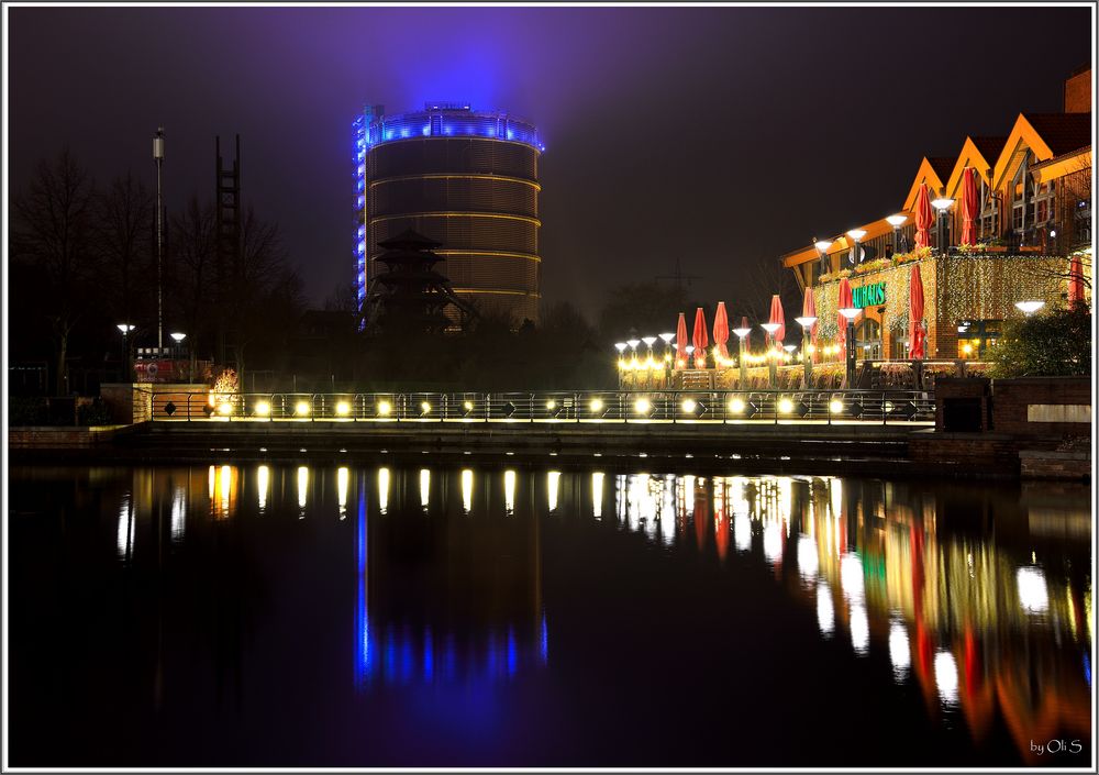 Gasometer Oberhausen Foto & Bild | architektur, architektur bei nacht ...