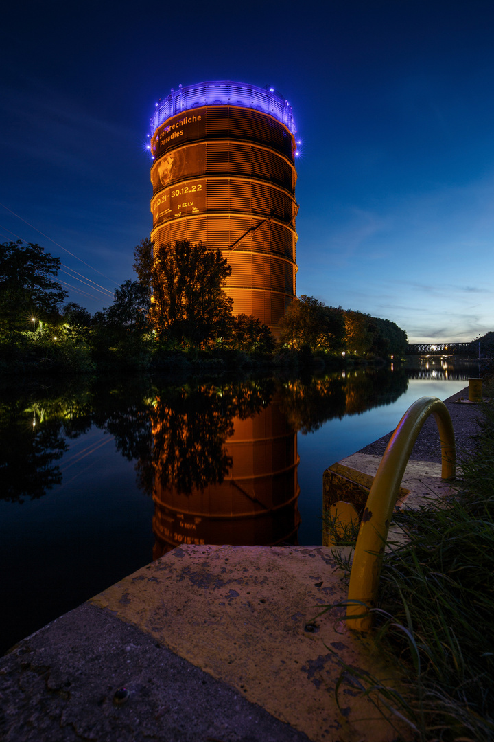 Gasometer Oberhausen 2022 Foto & Bild | world, nacht, industriekultur ...