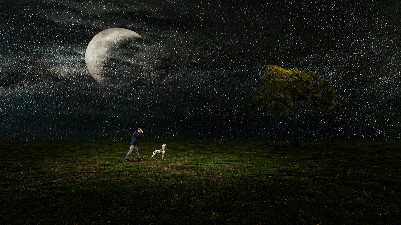 gassi gehen Foto & Bild | fotomontage, fantasy mystery, surreal Bilder auf fotocommunity