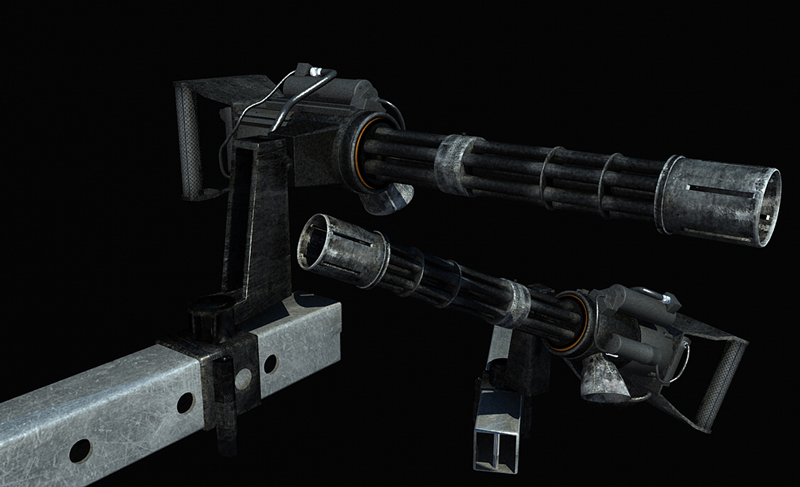 GE Minigun M134 Foto & Bild | rendering, stillleben objekte, digiart ...
