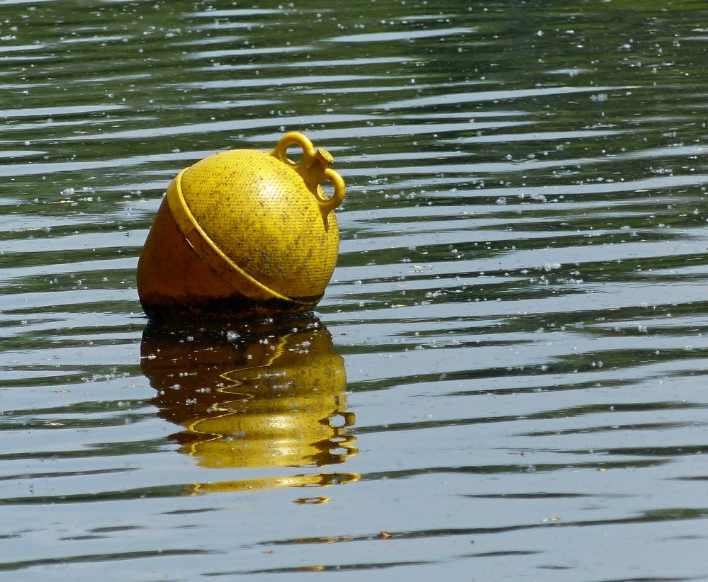 gelbe Boje Foto & Bild | spezial, wasser, gelb Bilder auf fotocommunity