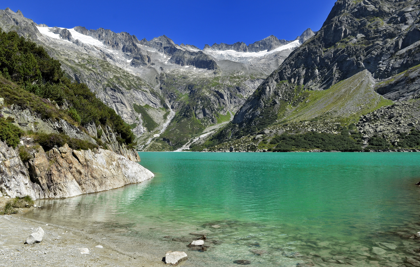 Gelmersee im Berner Oberland Foto & Bild | landschaft, berge, bergseen ...