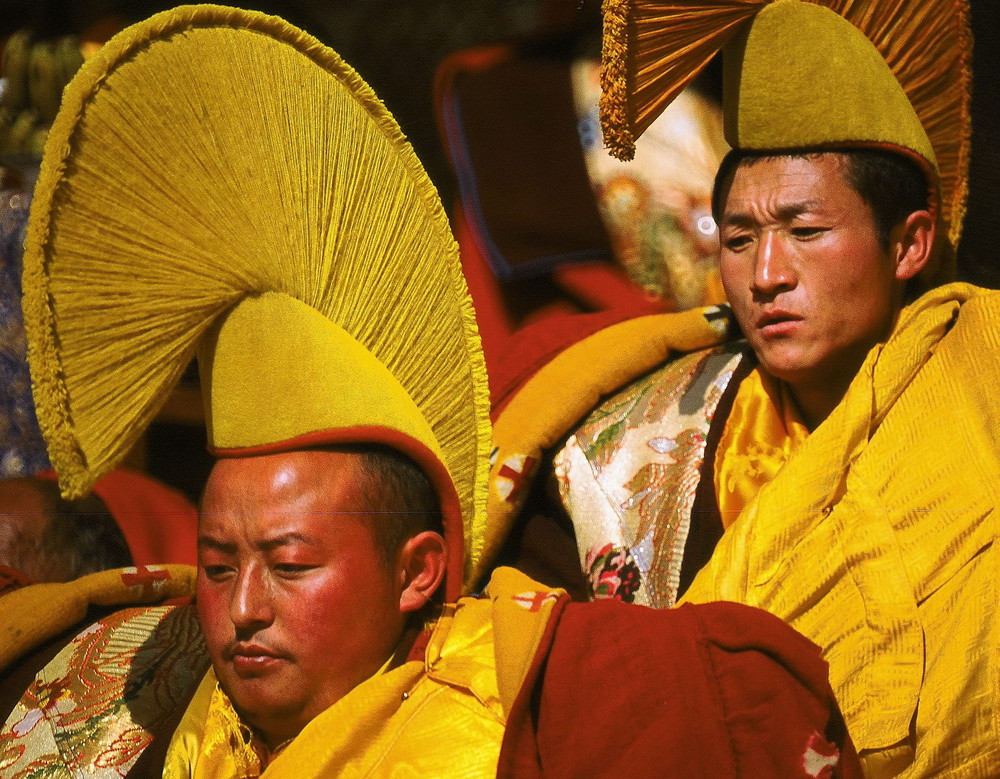 Gelugpa-Mönche Foto & Bild | erwachsene, nepal+tibet, menschen Bilder ...