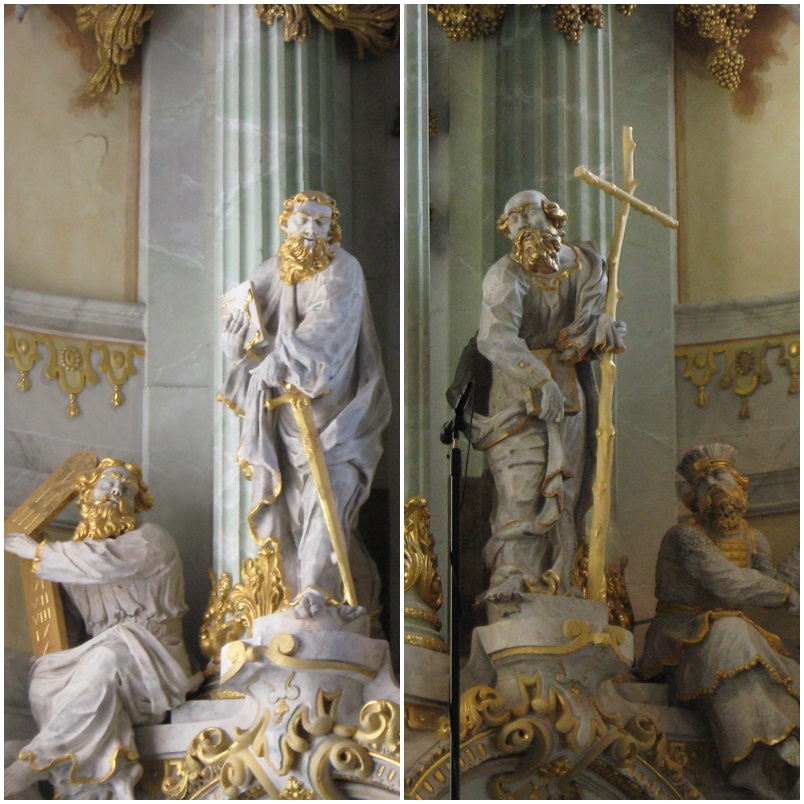 George Bähr X Frauenkirche Dresden der von Altar von C.J. Feige dem Ä ...