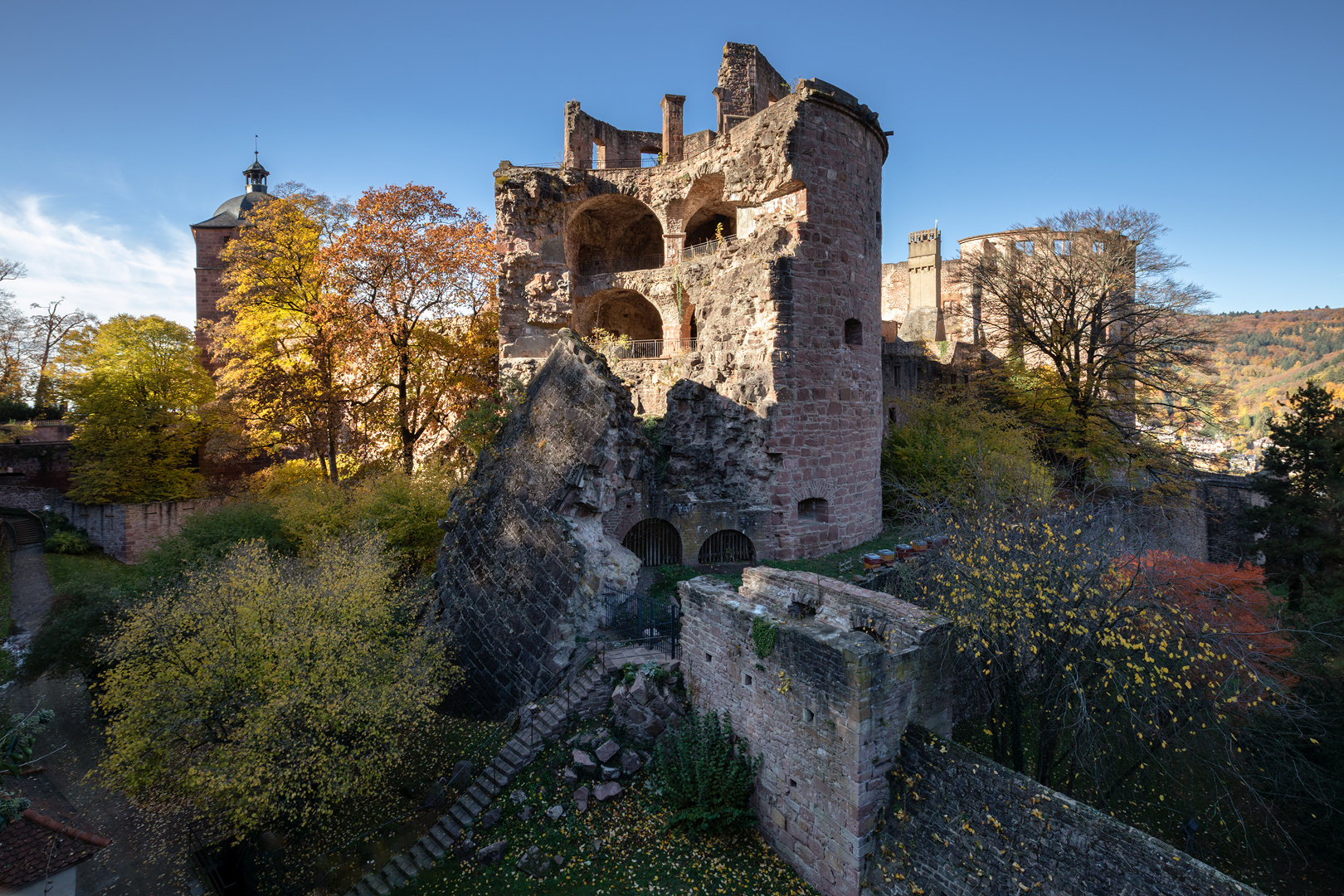 Gesprengter Turm - Schloss Heidelberg Foto & Bild | licht, schloss, natur Bilder auf fotocommunity