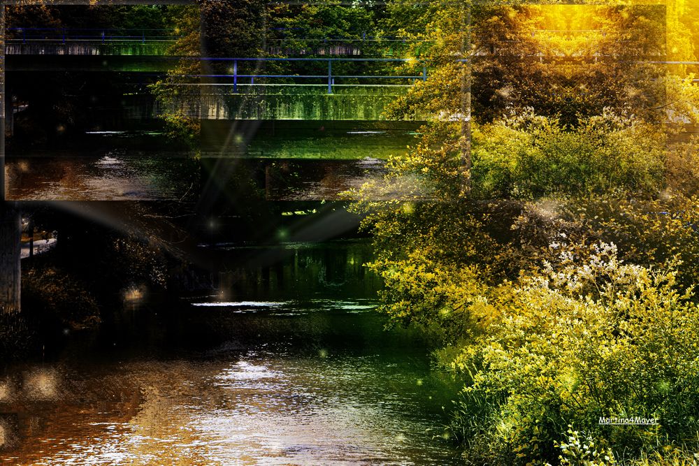 @gestern am Fluß Foto & Bild | fotomontage, spiegelungen, bearbeitungs - techniken Bilder auf ...