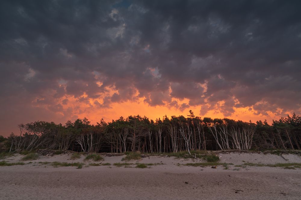 Gewitterstimmung am Weststrand Foto & Bild | landschaft, meer & strand ...