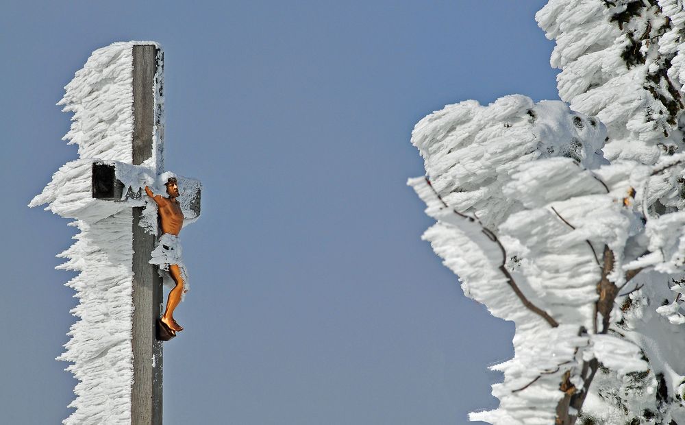 Gipfelkreuz auf dem Lusen Foto & Bild | jahreszeiten, winter, natur ... Gipfelkreuz auf dem Lusen Foto & Bild | jahreszeiten, winter, natur ...