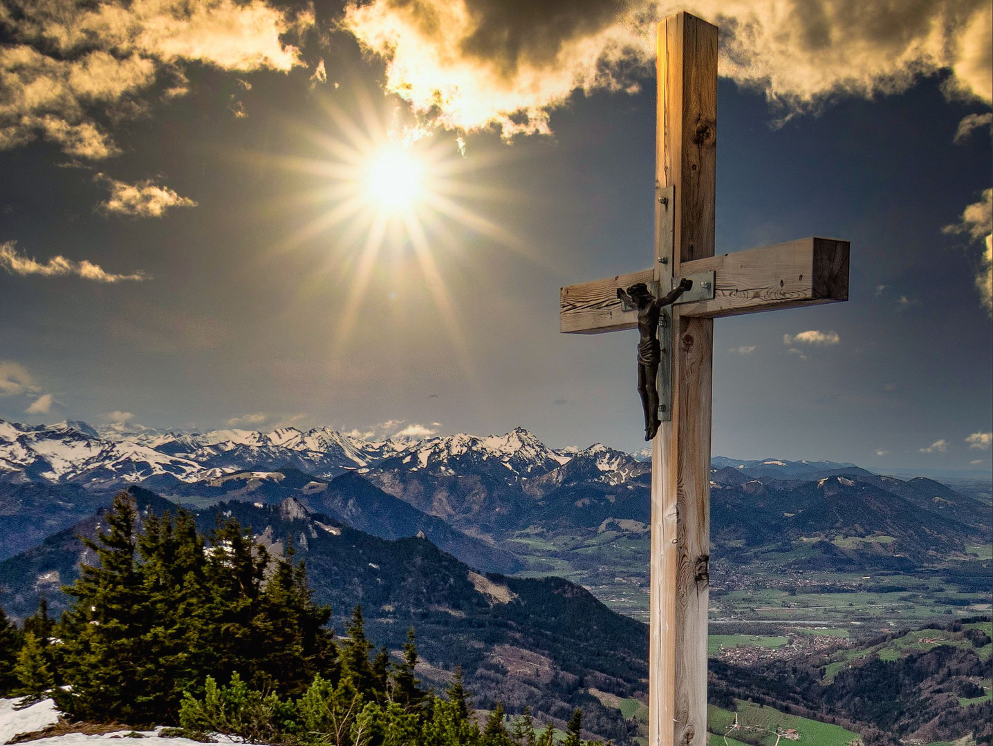 Gipfelkreuz Foto & Bild | fotomontage, landschaften, composing Bilder auf fotocommunity