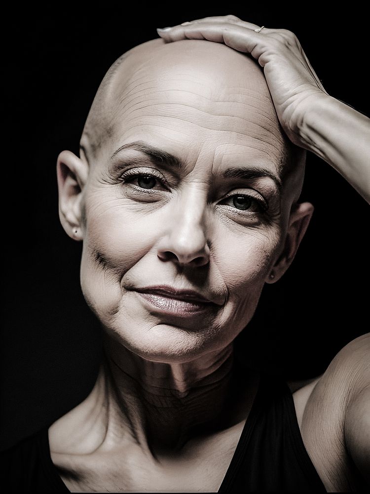 glatzkoepfige Frau Foto & Bild | menschen, portraits, ki Bilder auf fotocommunity