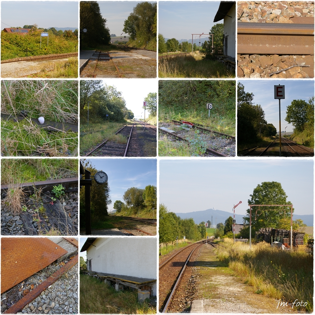 Gleise und Signale im ehemaligen Bahnhof Eberschwang Foto & Bild ...