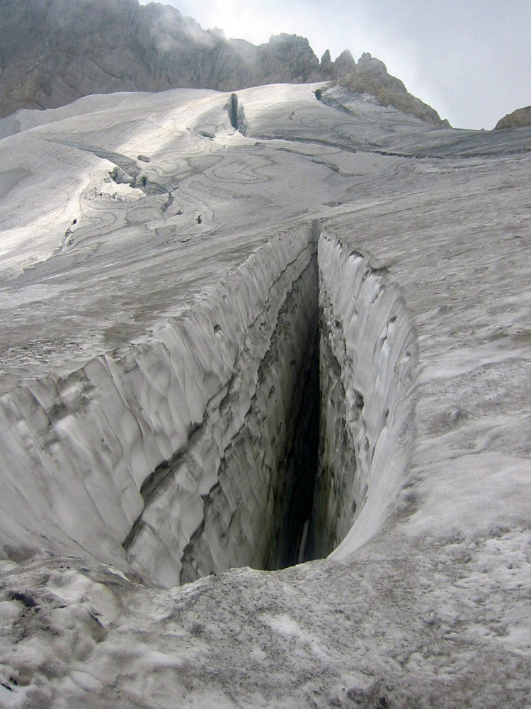 Gletscherspalte Foto & Bild | landschaft, gletscher, berge Bilder auf ...