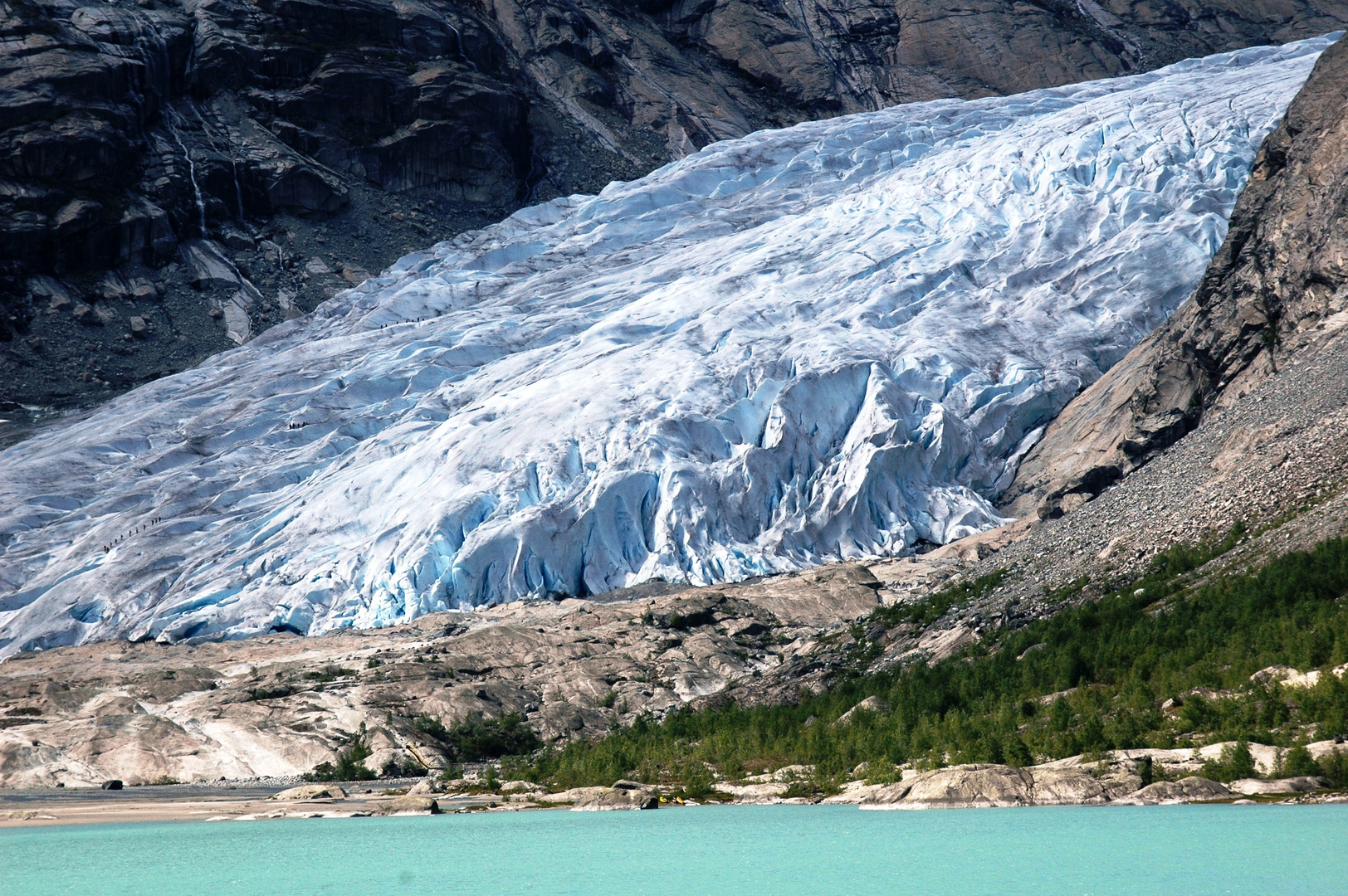 Gletscherzunge des Nigardsbreens mit Gletscherführungen Foto & Bild ...