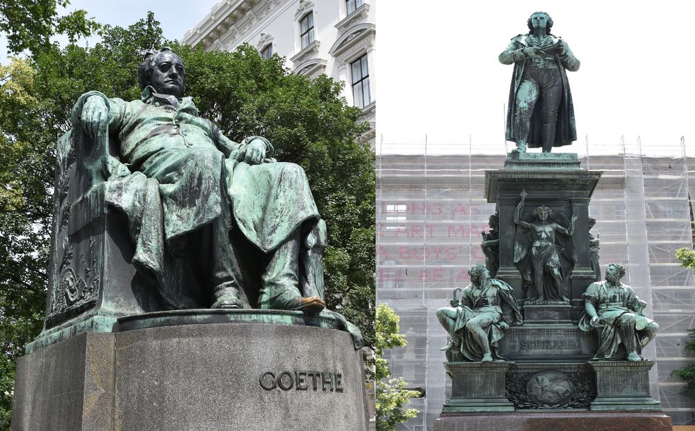 Goethe und Schiller in Wien Foto & Bild | fotos, world, spezial Bilder ...