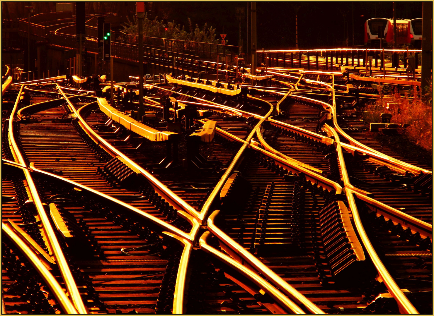 Golden Rails Foto & Bild | sonne, hamburg, gold Bilder auf fotocommunity