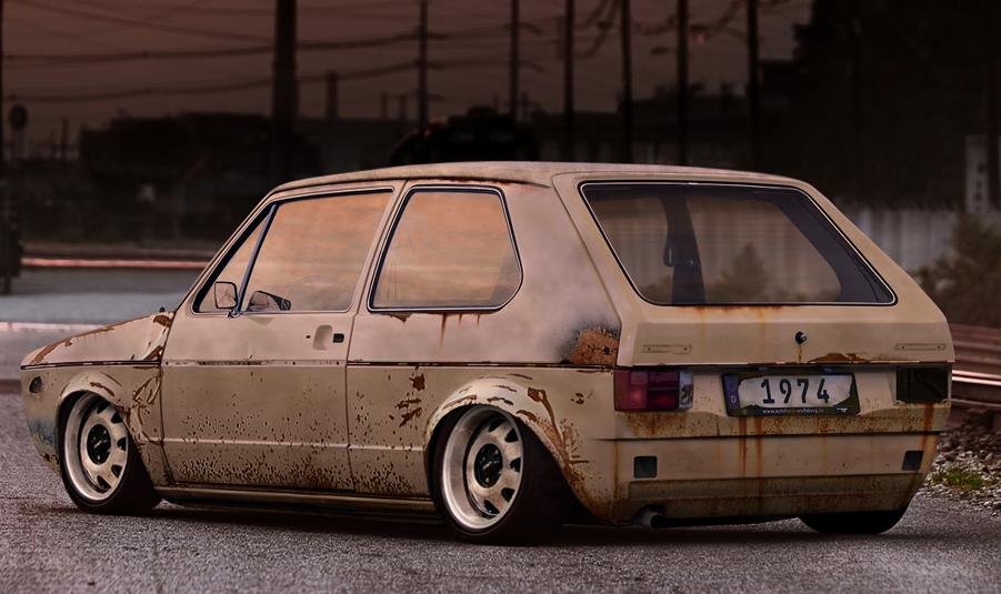 Golf 1 Retro ... Foto & Bild | marodes, rostart, rost im detail ...