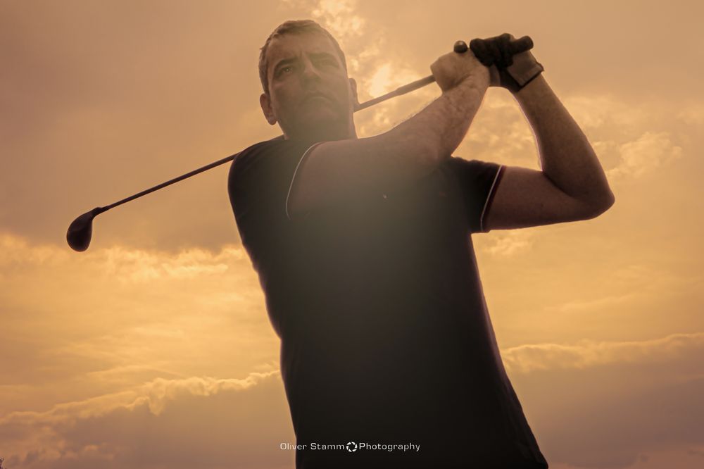 Golf player Foto & Bild | sport, sunset, sonnenuntergang Bilder auf ...