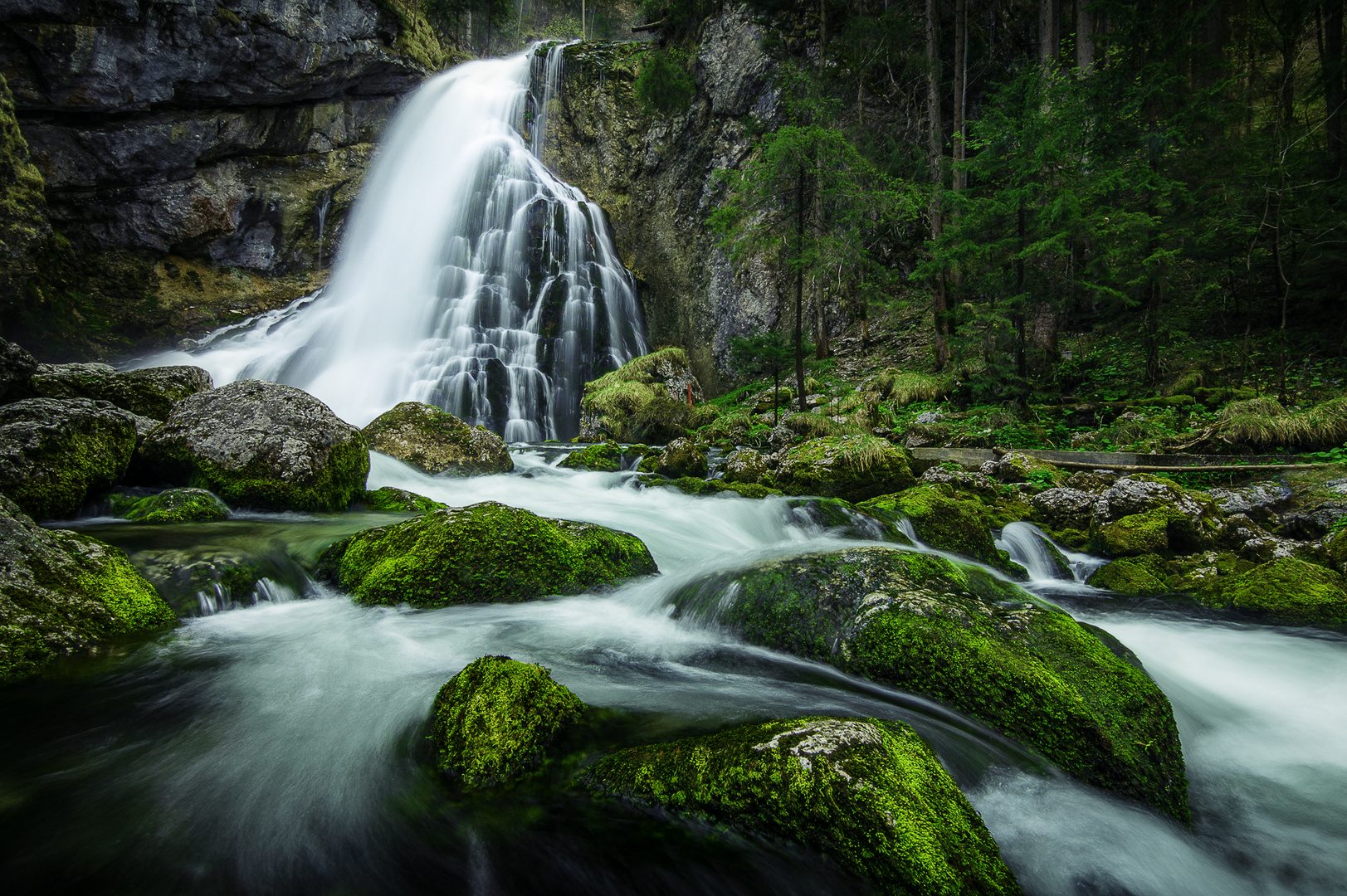 Gollinger Wasserfall Foto & Bild | landschaft, wald, wasser Bilder auf ...