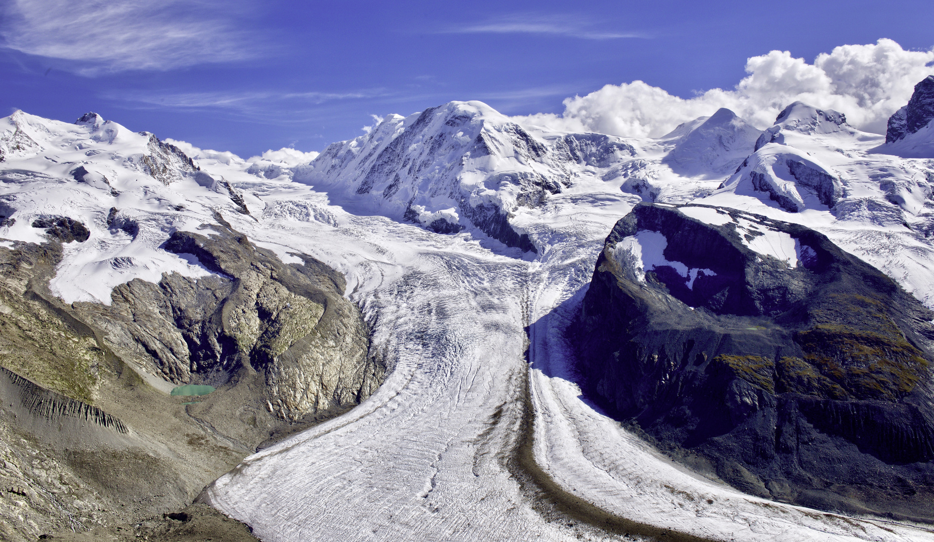 Gornergletscher Foto & Bild | landschaft, gletscher, berge Bilder auf ...
