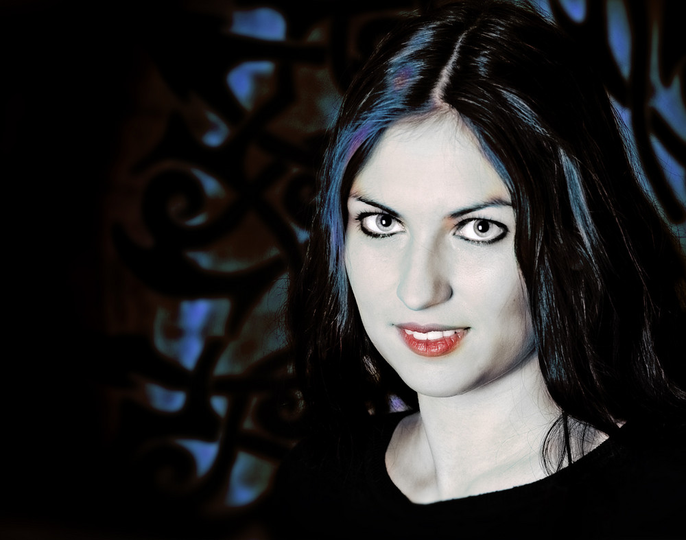 Gothic blue Foto & Bild | modelle stellen sich vor, weibliche modelle ...