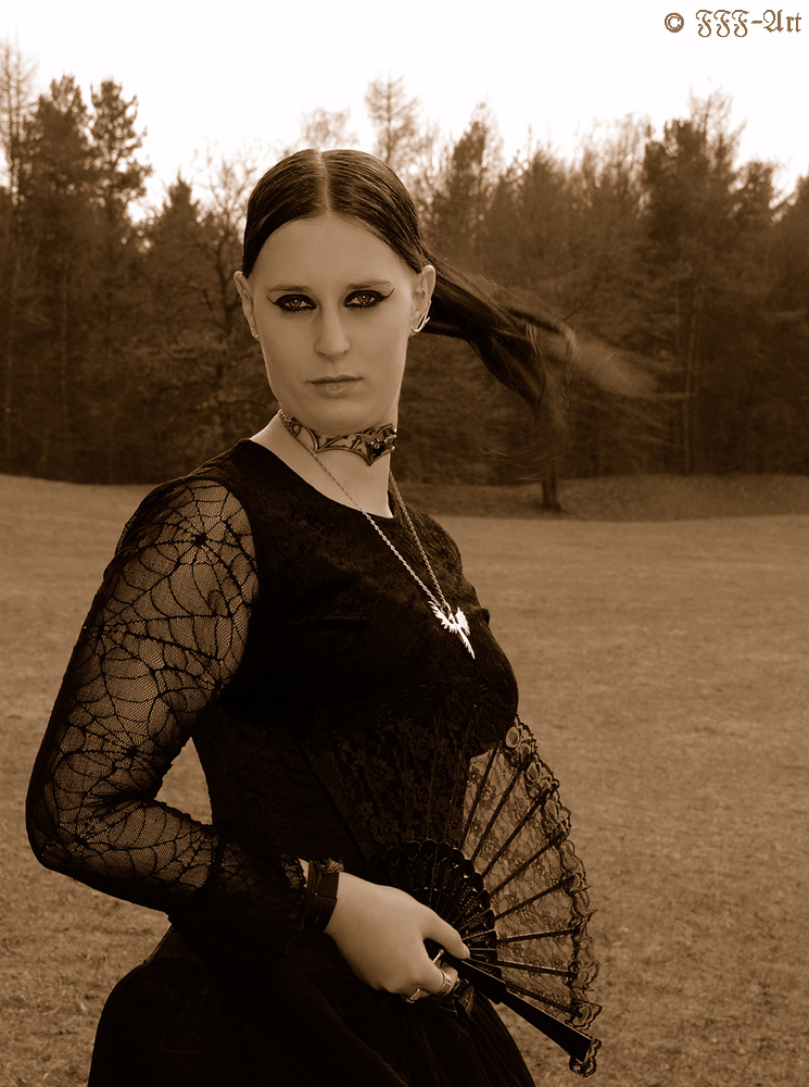 Gothic Girl - Excetra - Sepia 2 Foto & Bild | mystik,gothic, gothic ...