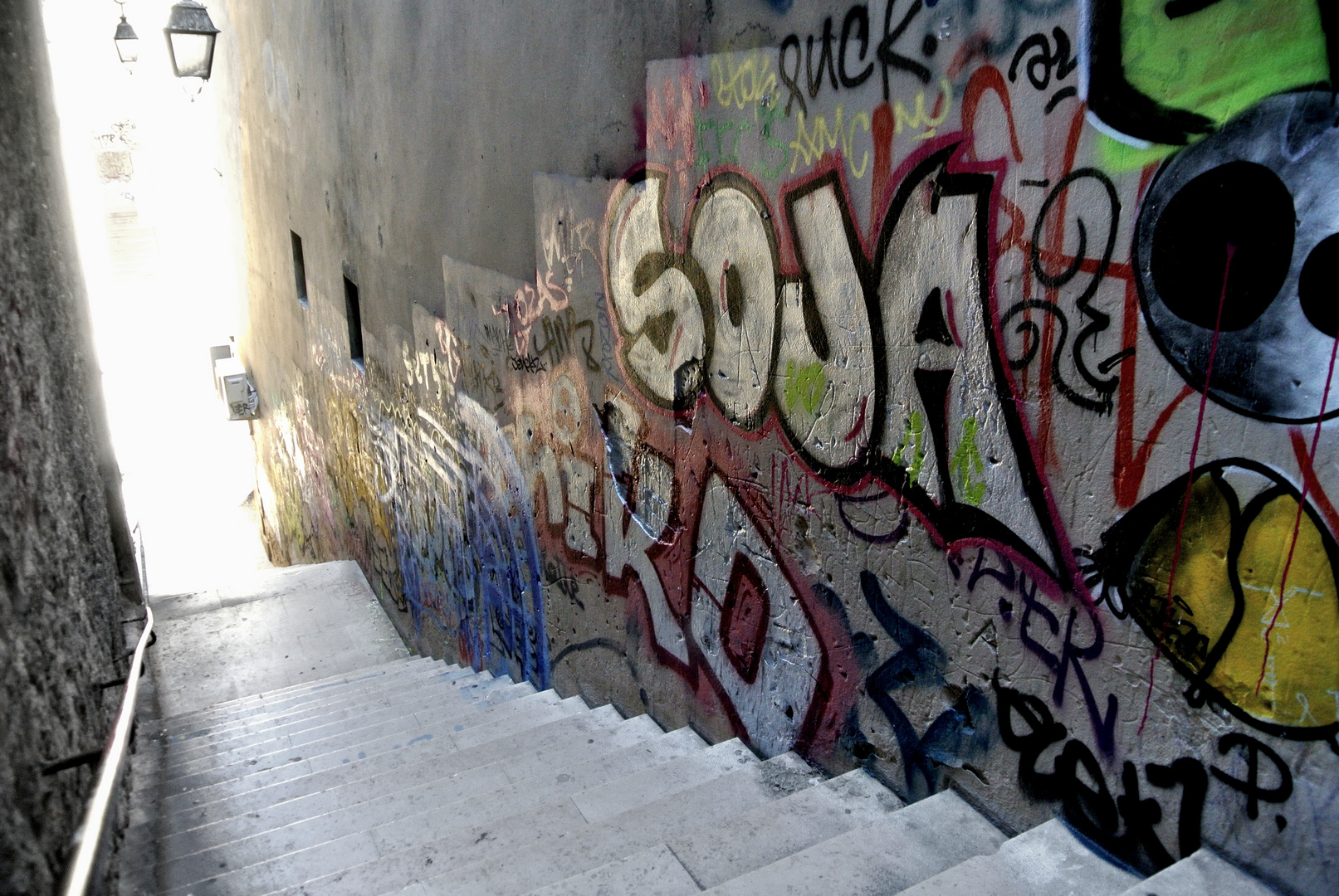 Graffiti Stairs Foto & Bild | streetart, graffiti & tags, kunstfotografie & kultur, graffiti ...