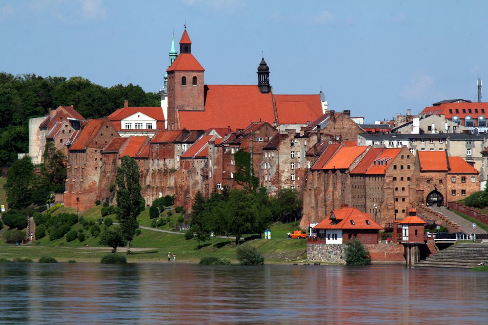 Graudenz - Grudziadz - von der Weichsel aus gesehen Foto & Bild | world ...