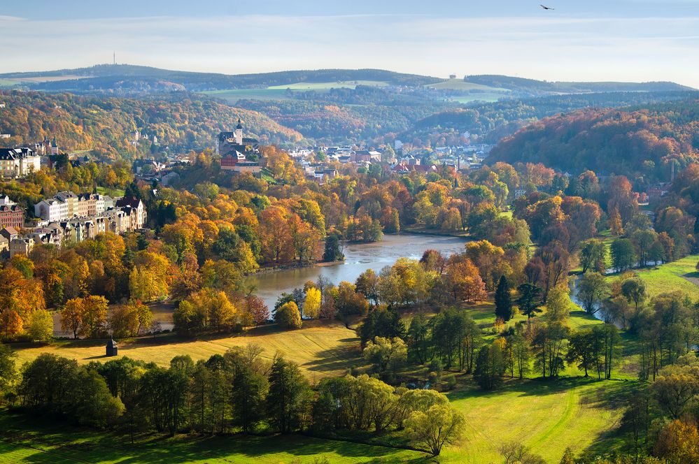 Greiz im Goldenen Herbst Foto & Bild | deutschland, europe, thüringen ...