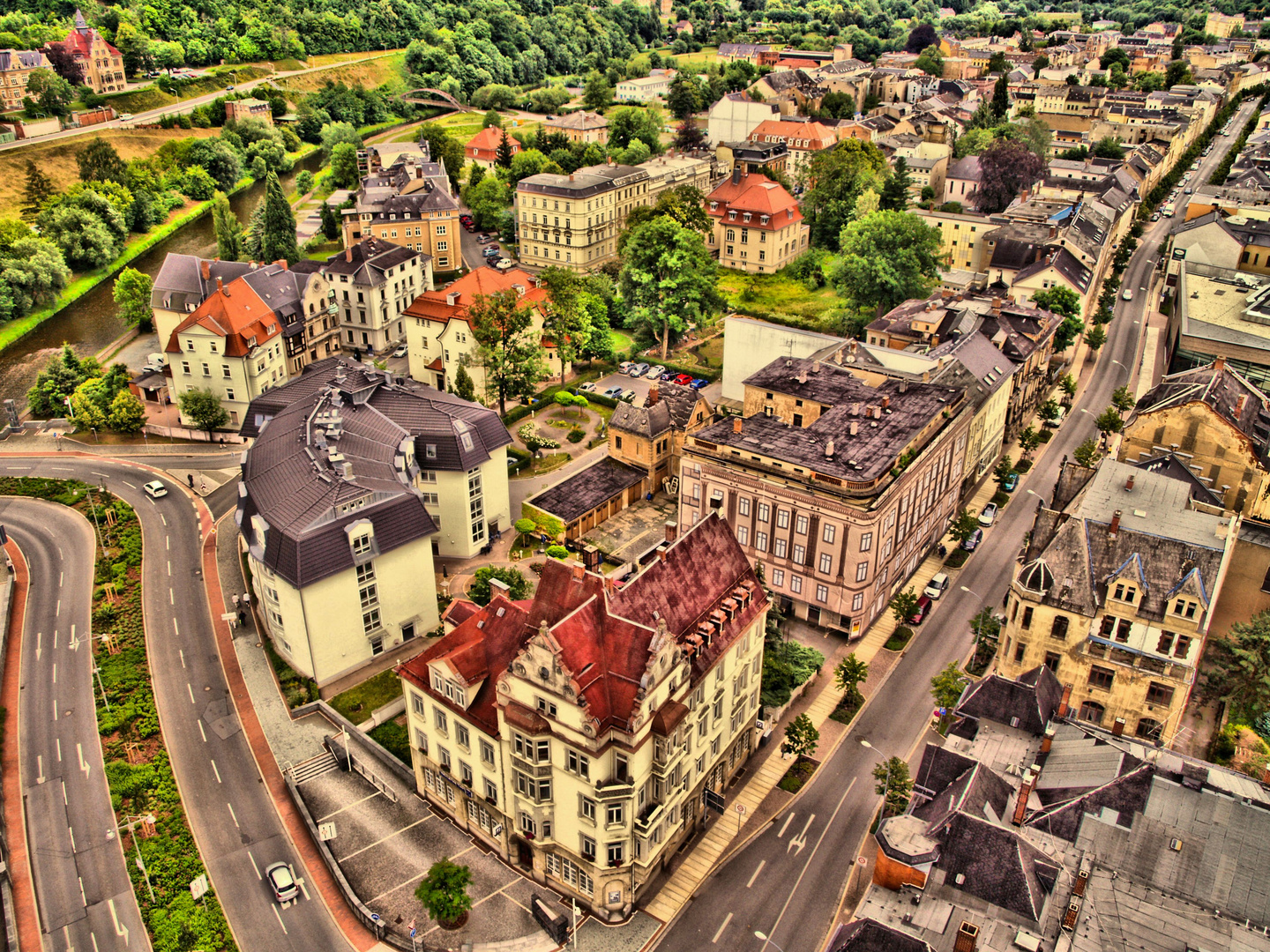 Greiz von oben Foto & Bild | fotokunst, color fine art, spezial Bilder ...