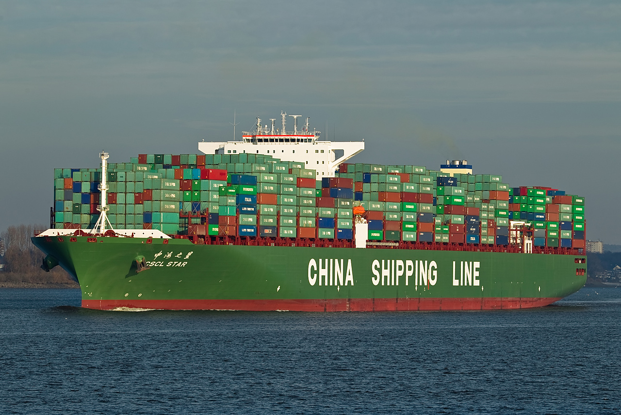 Groß größer CSCL Star! Foto & Bild | schiffe und seewege, motorschiffe ...