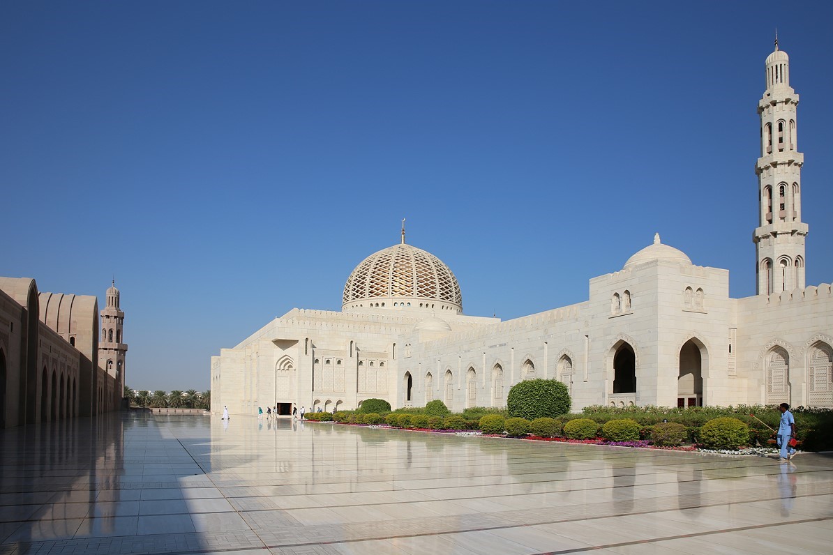 Große Sultan Qaboos Moschee Foto & Bild | architektur, asia, middle ...