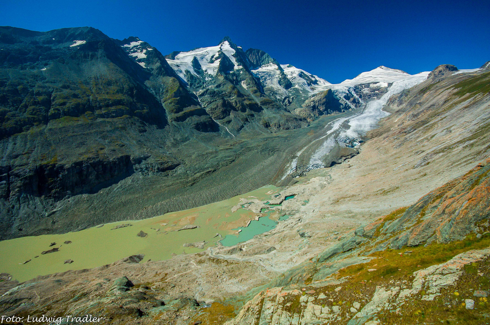 Großglockner mit Pasterze Gletscher Foto & Bild | landschaft, gletscher ...