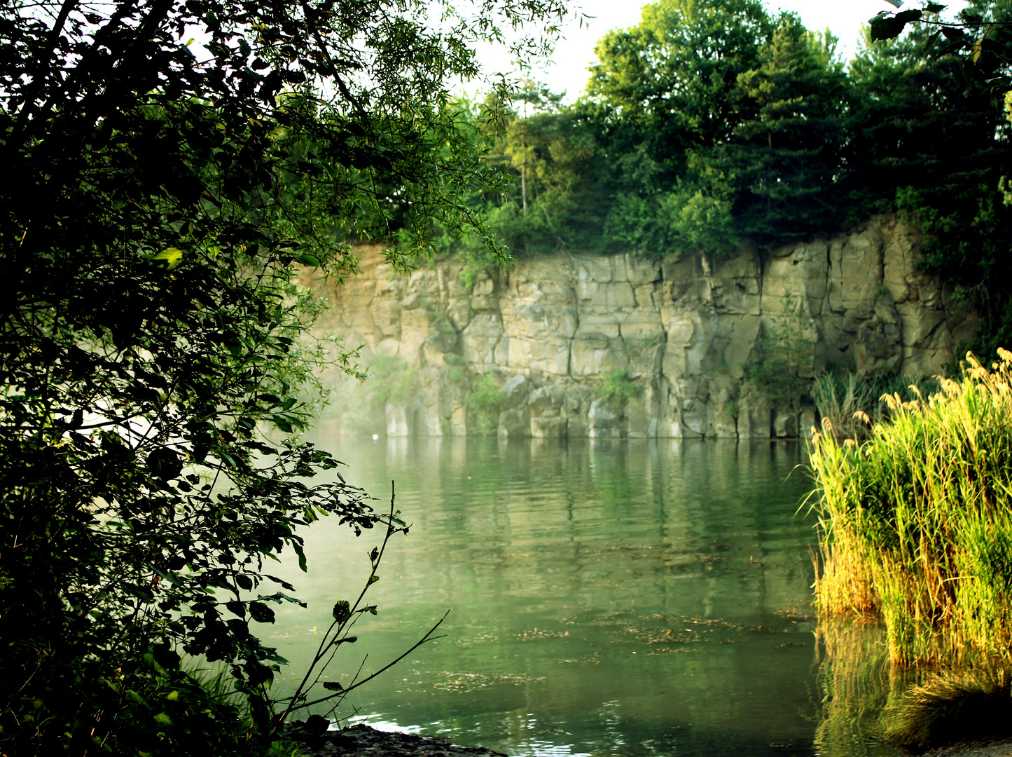 Grüner See Foto & Bild | deutschland, europe, hessen Bilder auf ...