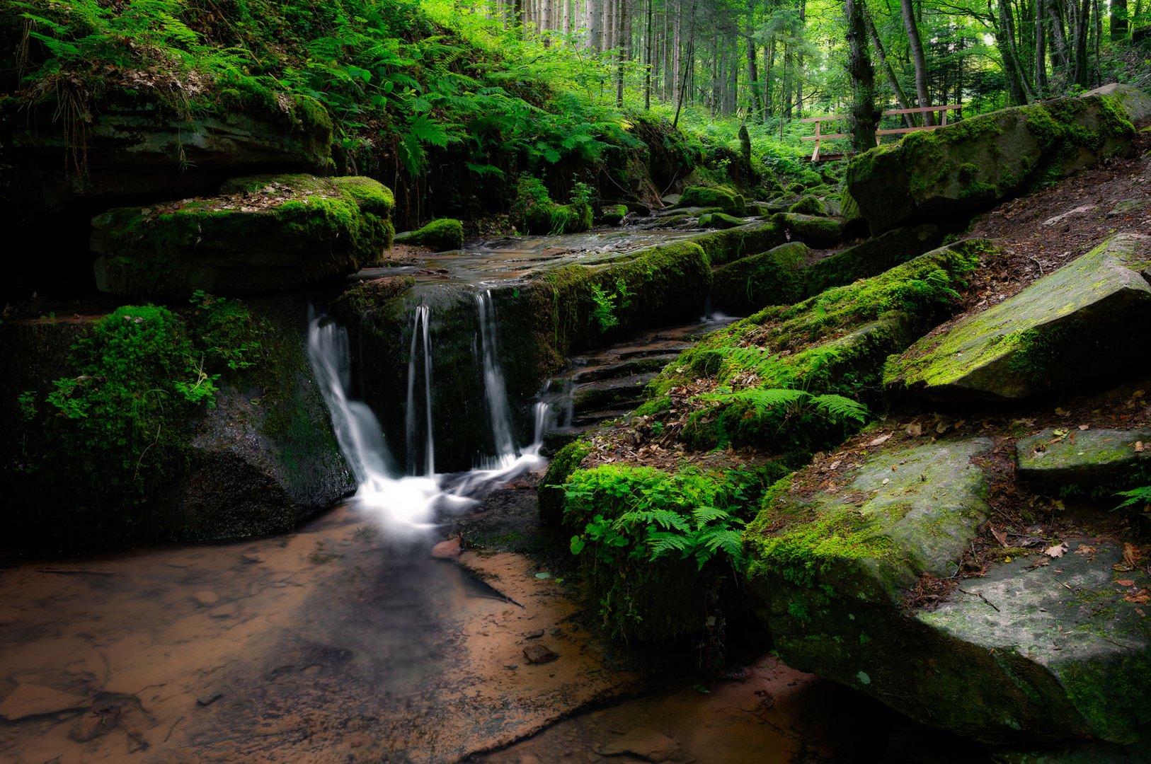~~ Grünes Idyll ~~ Foto & Bild | landschaft, wasserfälle, bach, fluss ...
