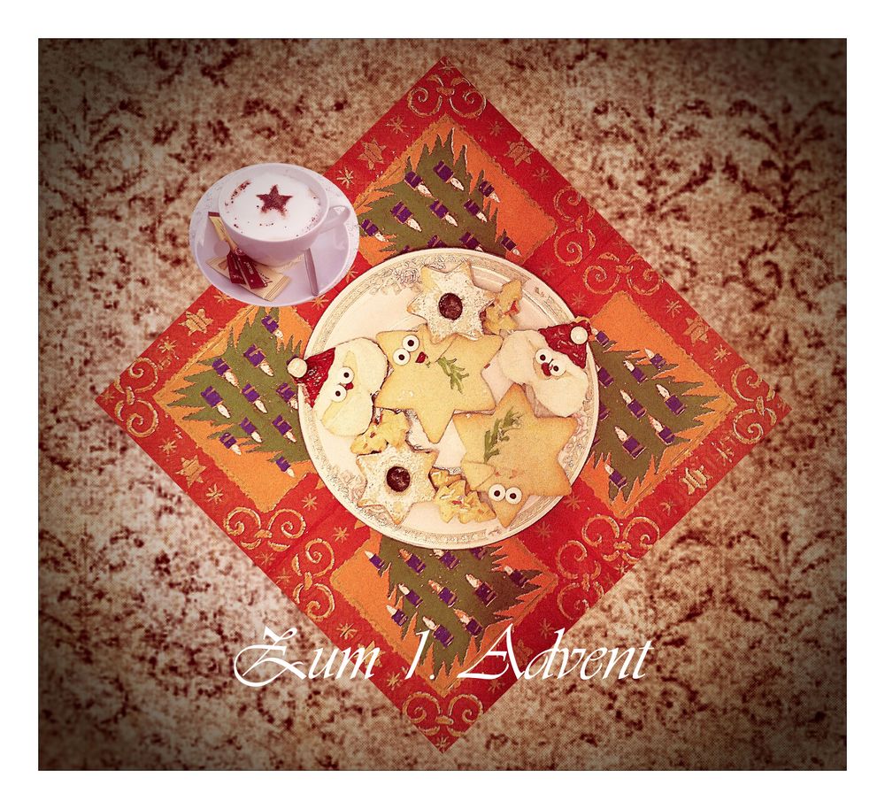 Grüße zum ersten Advent Foto & Bild | stillleben, kunstfotografie & kultur, gratulation und ...