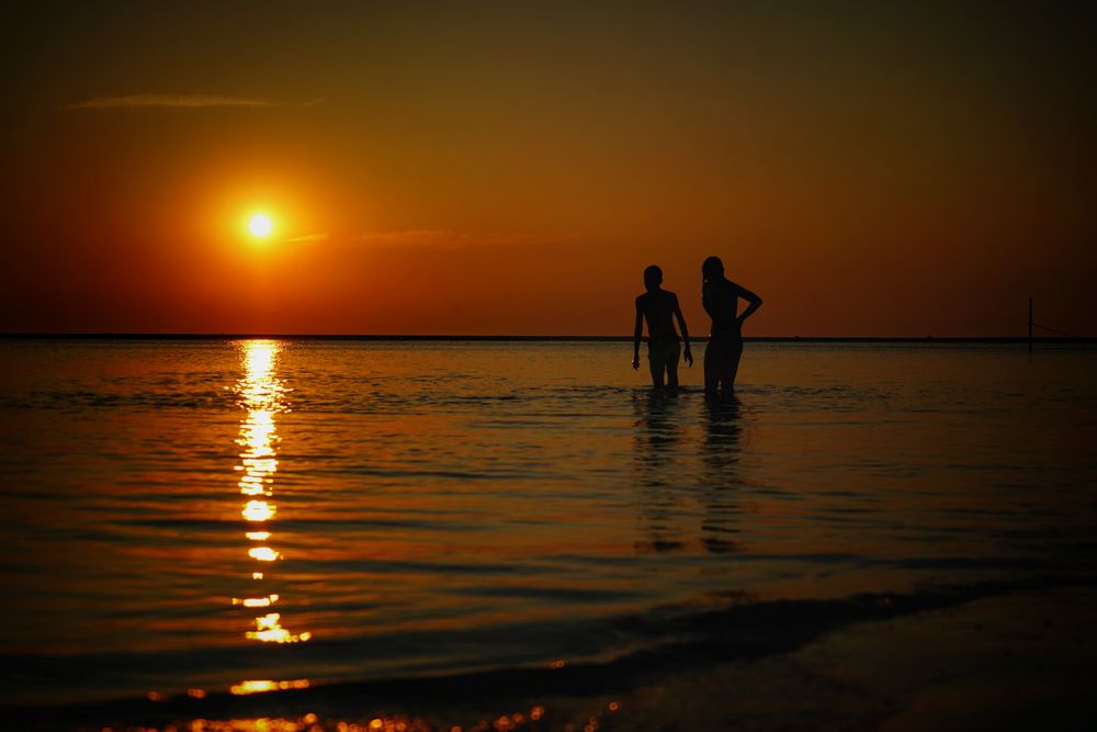 Gute Nacht! Foto & Bild | landschaft, sonnenuntergänge, meer & strand ...