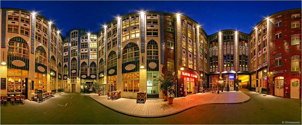 Hackesche Höfe 2-Reihen-DRI-Panorama Foto & Bild | architektur ...