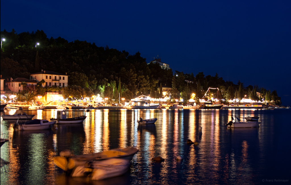 Hafen von Rabac bei Nacht (Reload) Foto & Bild | techniken ...