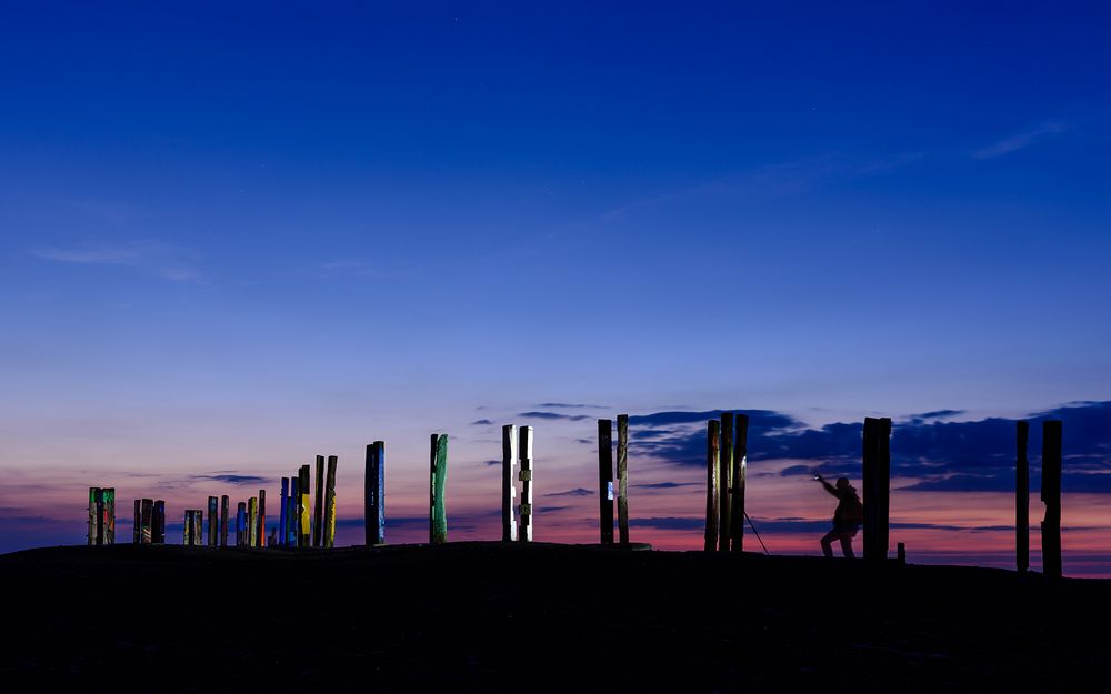 Halde Haniel (making of) Foto & Bild | world, abendstimmung, natur ...